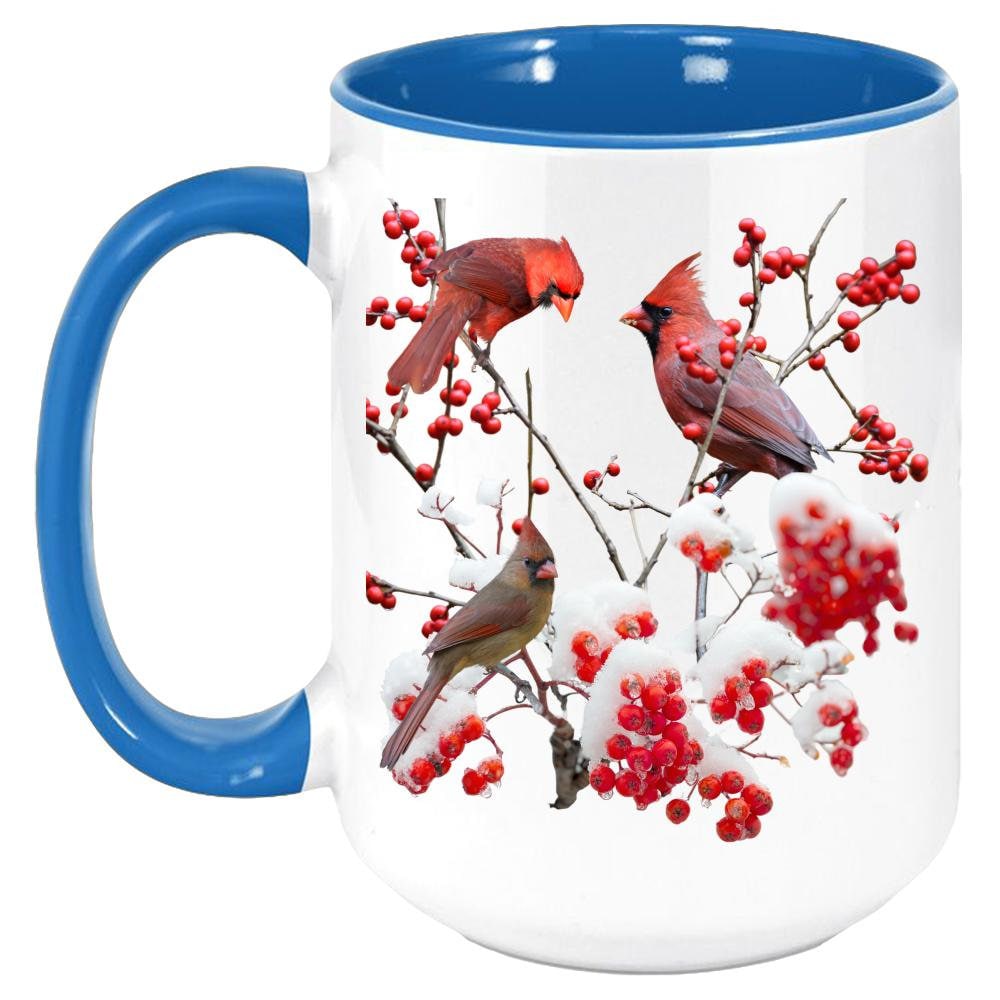 CARDINAL COFFEE MUG Christmas Tea Cup Cute Birds Mug - Etsy