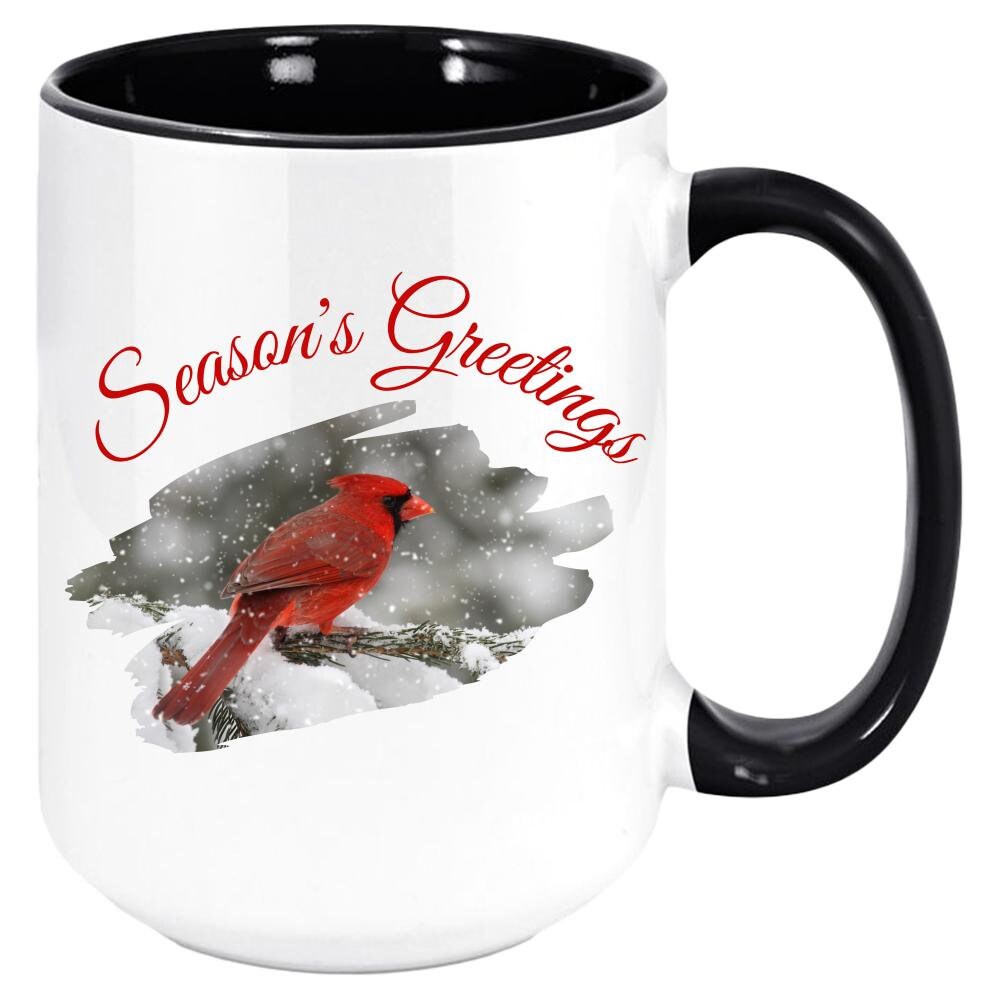 CARDINAL COFFEE MUG Christmas Tea Cup Cute Birds Mug - Etsy