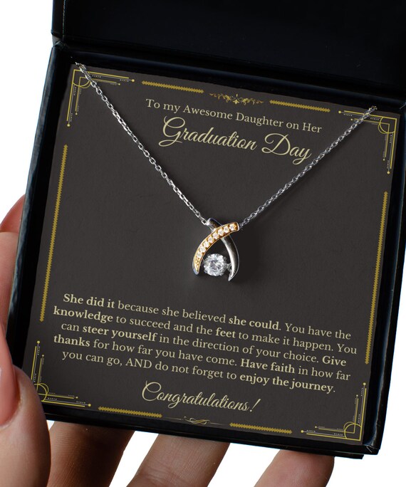 Graduation necklace for daughter store