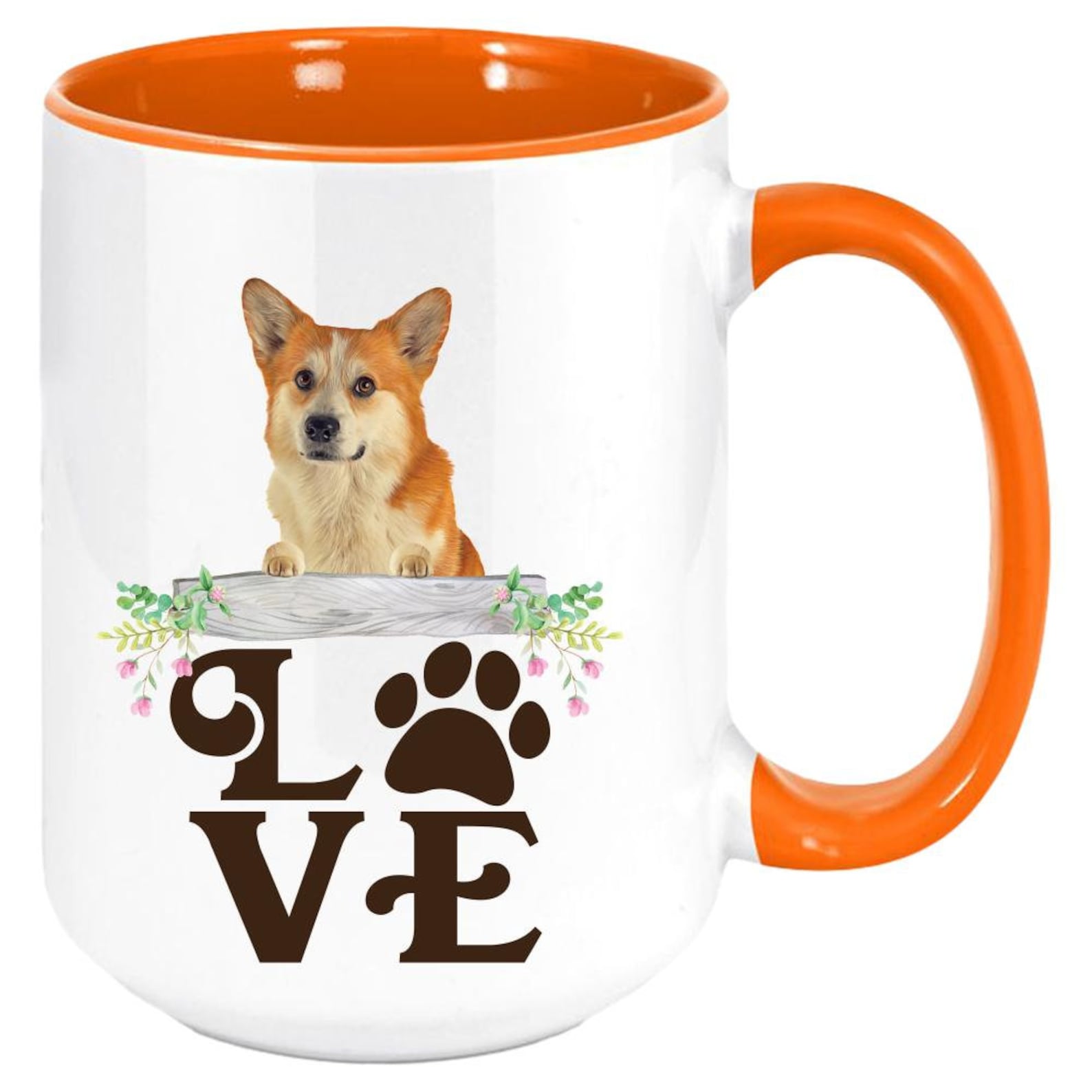 CORGI COFFEE MUG Paw Printed Mug Love Corgi Dog Mug | Etsy