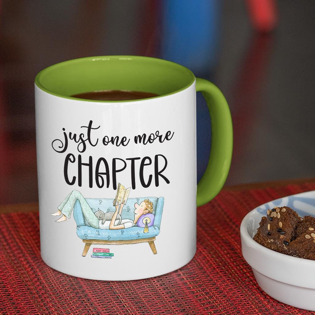 BOOK LOVER MUG One More Chapter Mug Bookworm Coffee Mug - Etsy