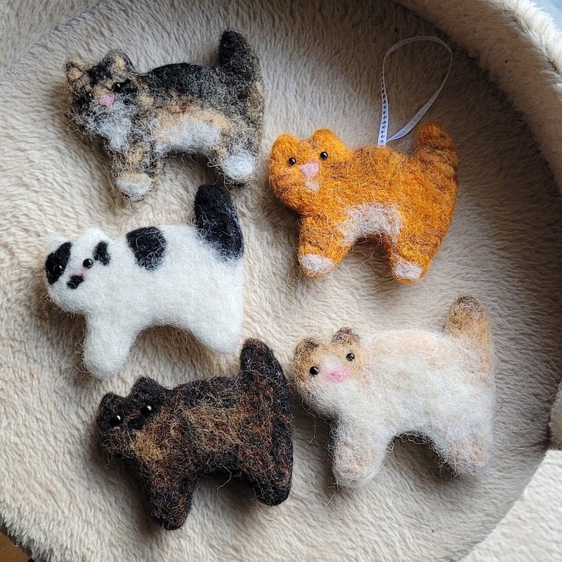 Felt Cat - Etsy