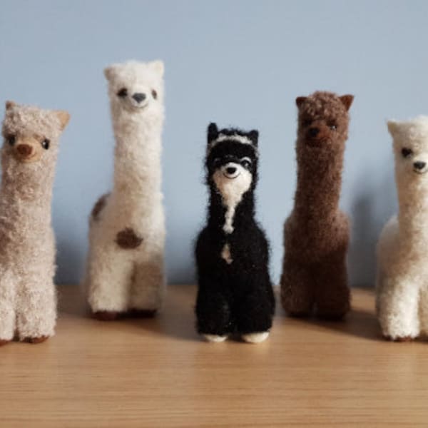 Needle Felted Alpaca - Etsy