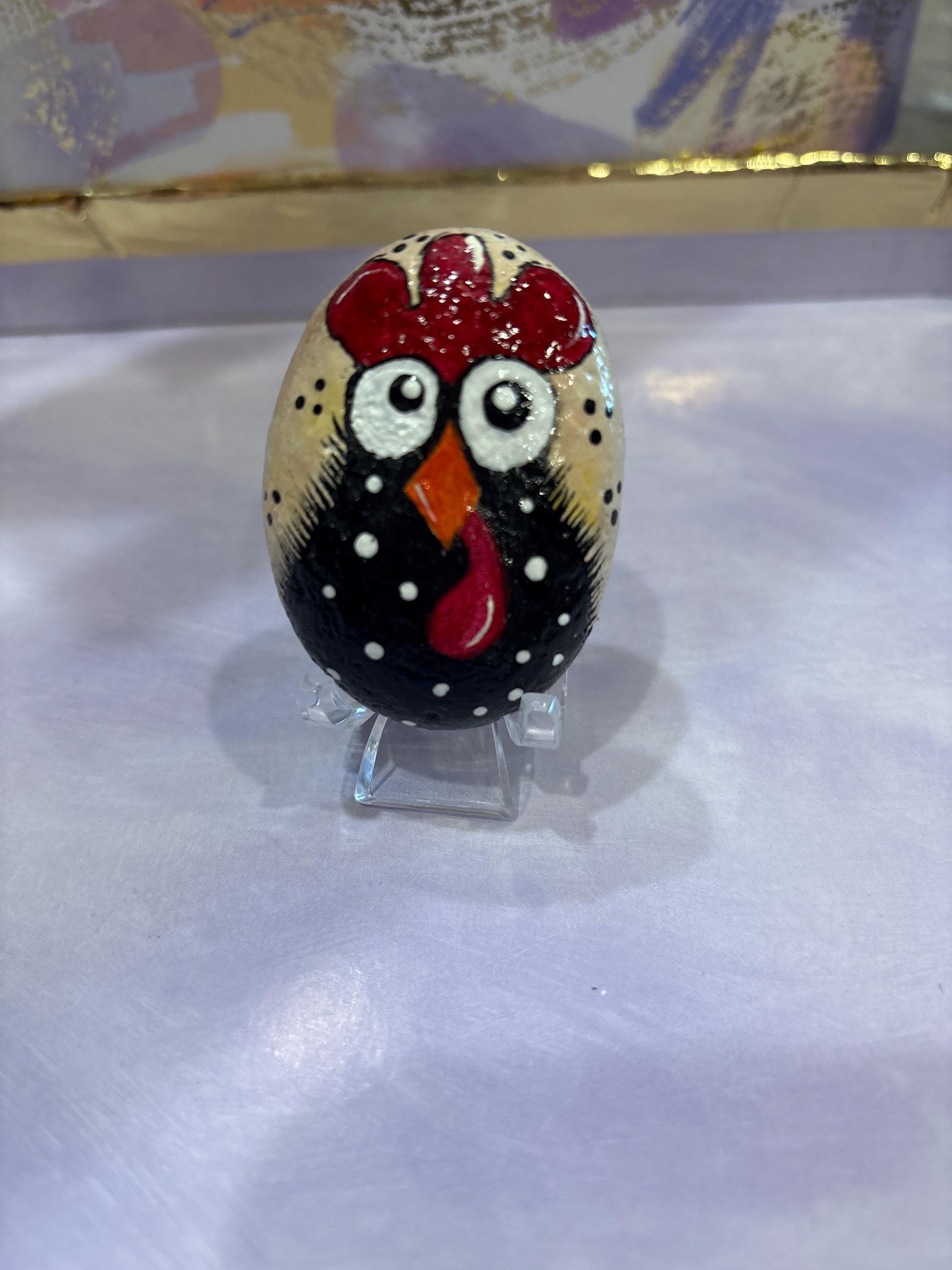Handpainted Chicken Rock-farmhouse Decor - Etsy