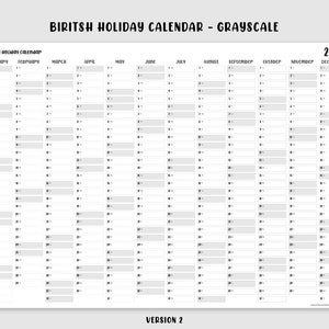 Printable 2024 Calendar Bundle: British Holidays & Annual Calendar in ...
