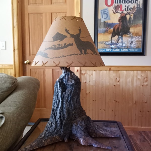 Rustic Log Lamps - Etsy