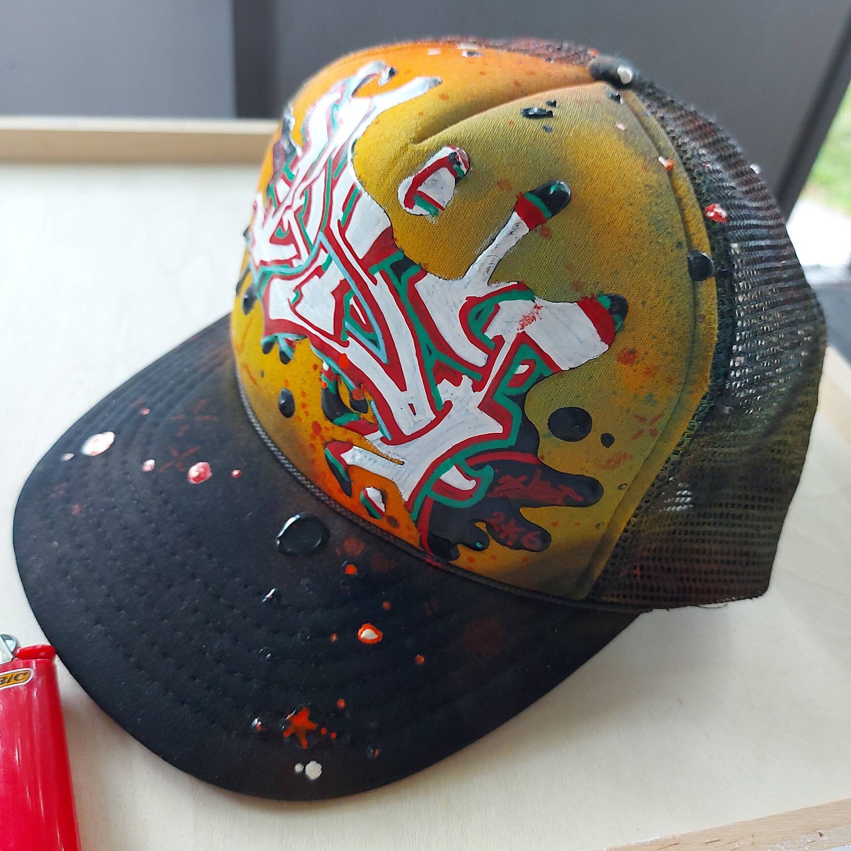 Rare Graffiti Hat by Dust1designs, Original Prototype Fashion Art ...