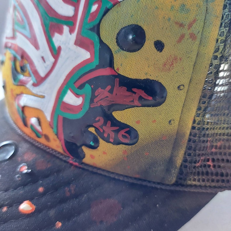 Rare Graffiti Hat by Dust1designs, Original Prototype Fashion Art ...