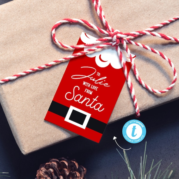 Secret Santa Tags - Etsy