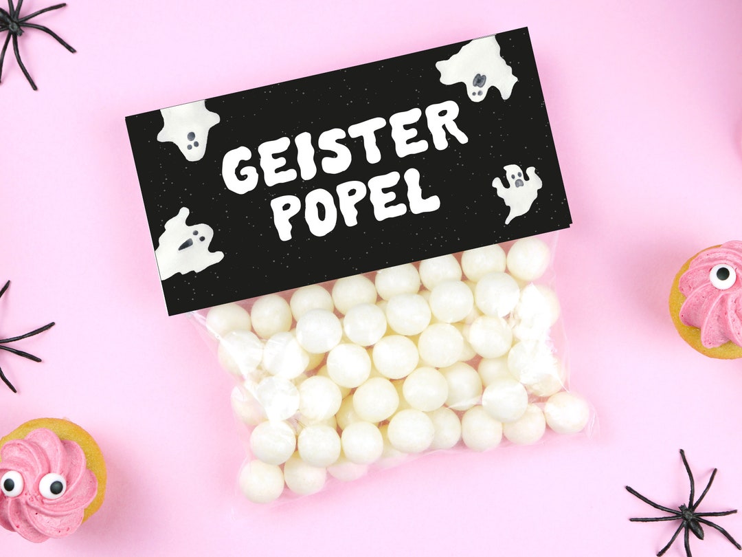 Halloween Ghost Booger Template, Trick-treat Bag Scary Halloween Guest ...