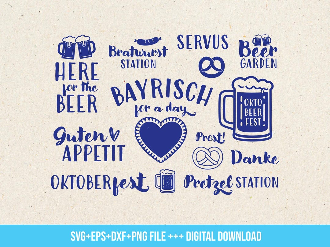 Plotter File Bavaria Beer Garden Gift Svg, Oktoberfest Svg Plotter ...