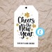 HAPPY NEW YEAR Gift Tag Printable // New Year Wishes Foil Balloons ...