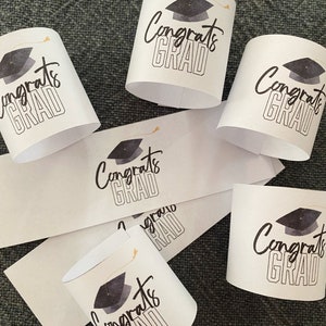 Graduation Napkin Rings Congrats GRAD Wraps Napkin Holder - Etsy