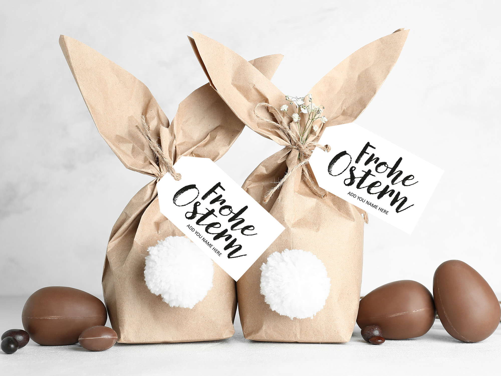 EASTER BASKET Tag Printable Happy Easter Treat Personalise Easter Gift ...