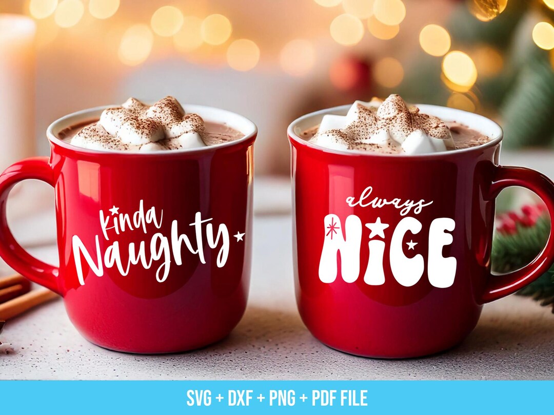 SANTA Naughty Nice Svg, Secret Santa Gift Svg, Weihnachten Svg, Hot ...