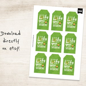 Good Luck & Good Health for the New Year Gift Tag Printable EDITABLE ...