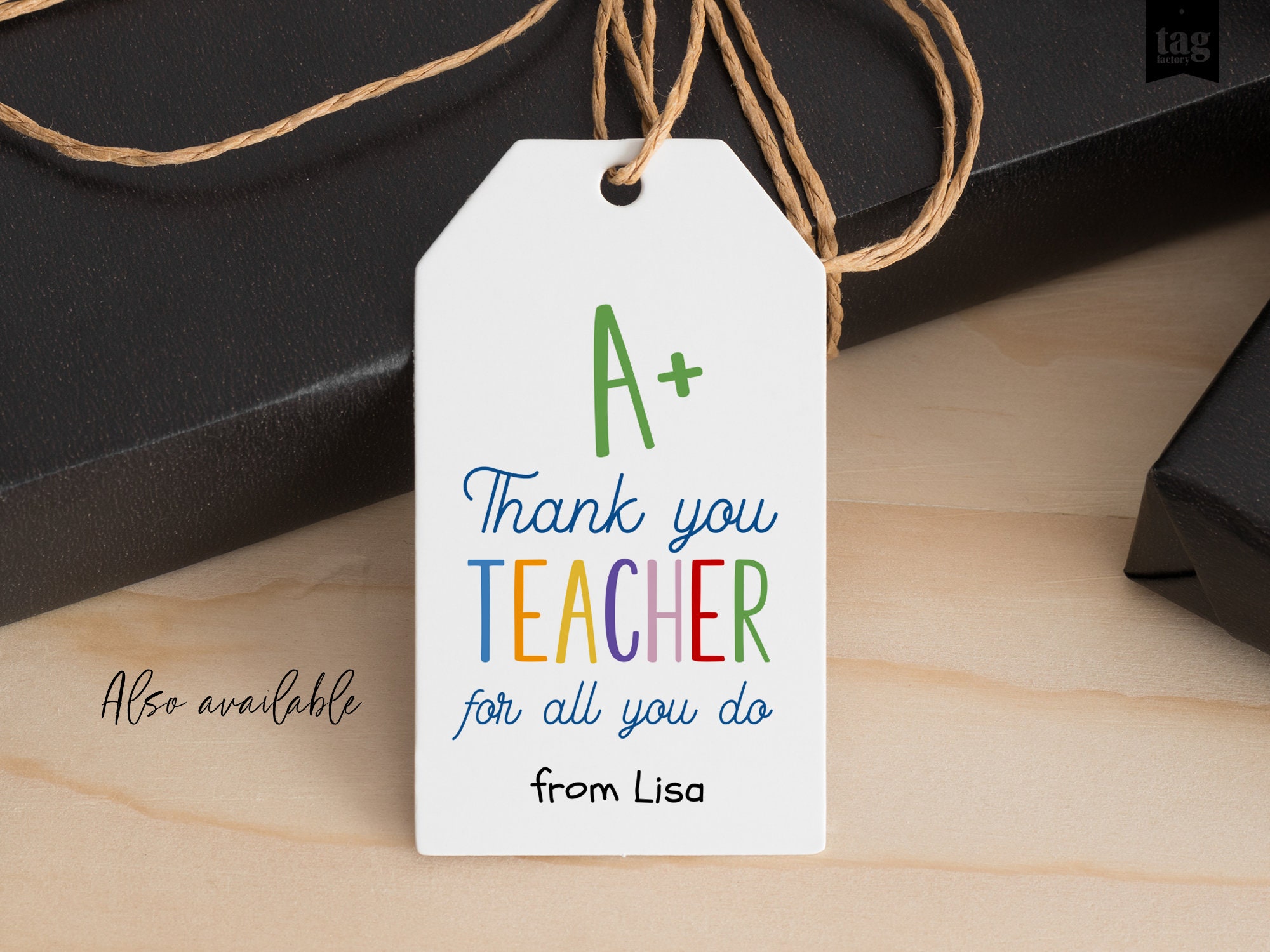 Thank You TEACHER Apple Gift Tag Printable Teacher - Etsy