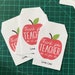 Thank You TEACHER Apple Gift Tag Printable Teacher - Etsy