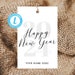 HAPPY NEW YEAR Gift Tag Printable // New Year Wishes Editable Treat Tag ...