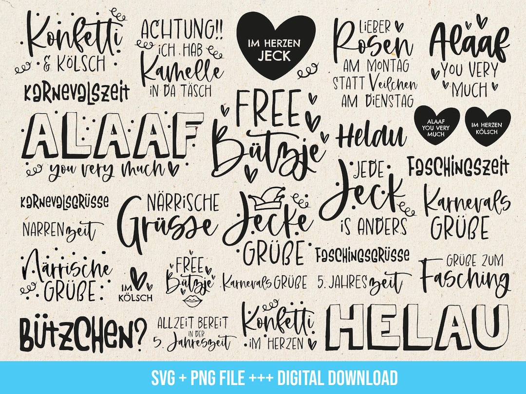 Carnival Svg, Carnival Plotter, Jecke Greetings Svg, Foolish Greetings ...