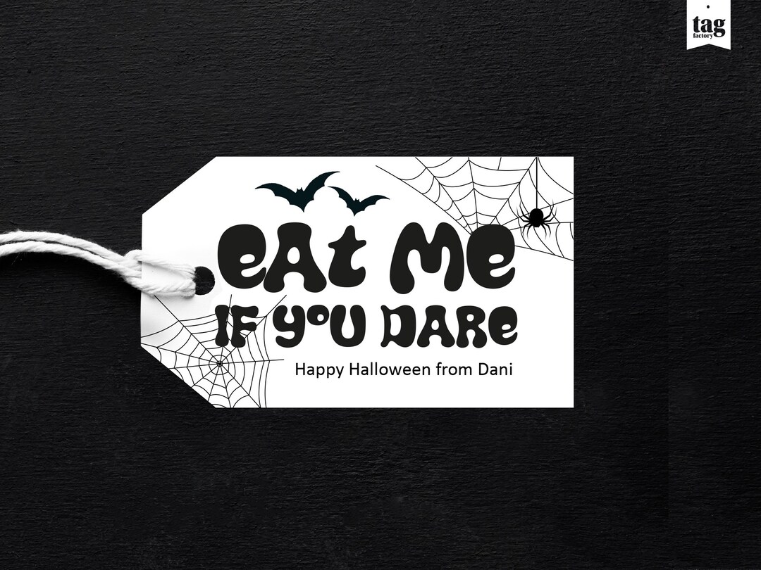 Halloween Favor Tags Printable, Halloween Favors, Halloween Printable ...