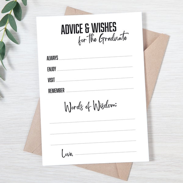 Printable Words of Wisdom Template - Etsy