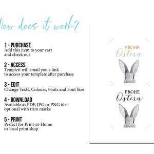 Osterhase Tüte Sticker Printable Happy Easter Treat | Etsy