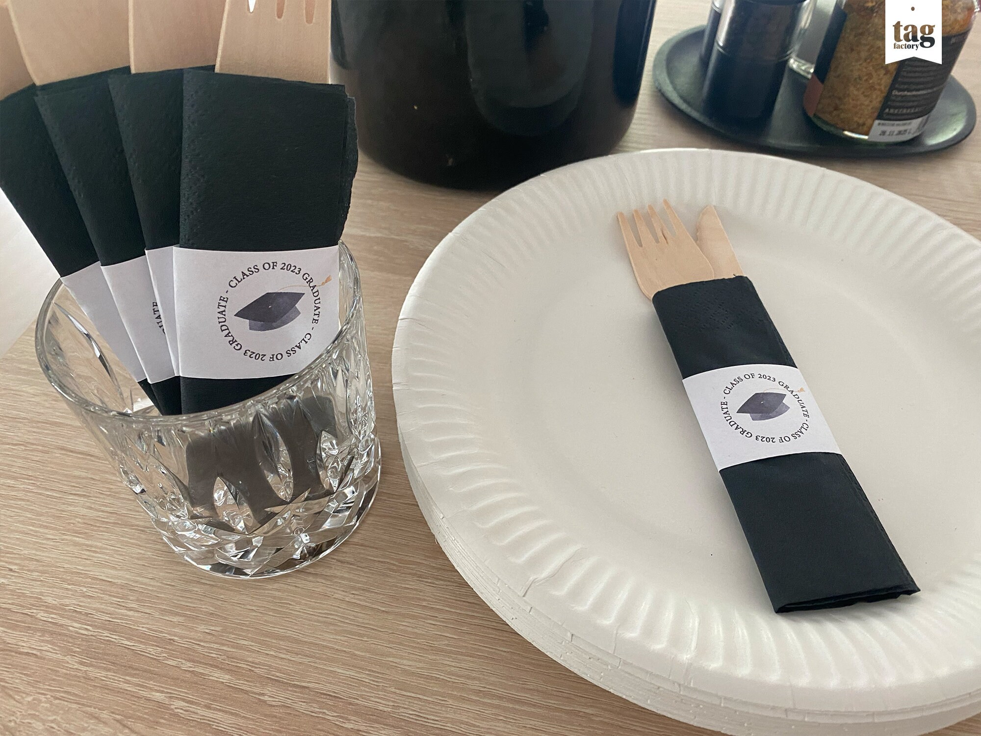 Graduation Napkin Rings Wrapper Congratulations Graduate Class - Etsy ...