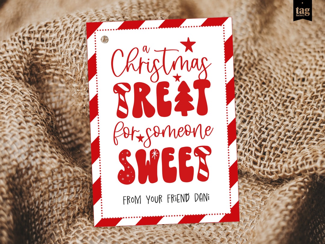 Christmas Gift Tags, Christmas Favor, Printable Holiday Treat for ...