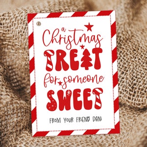 Christmas Gift Tags, Christmas Favor, Printable Holiday Treat for ...