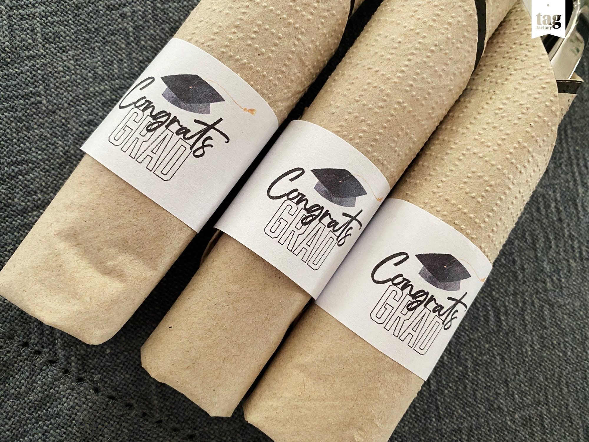 Graduation Napkin Rings Congrats GRAD Wraps Napkin Holder - Etsy
