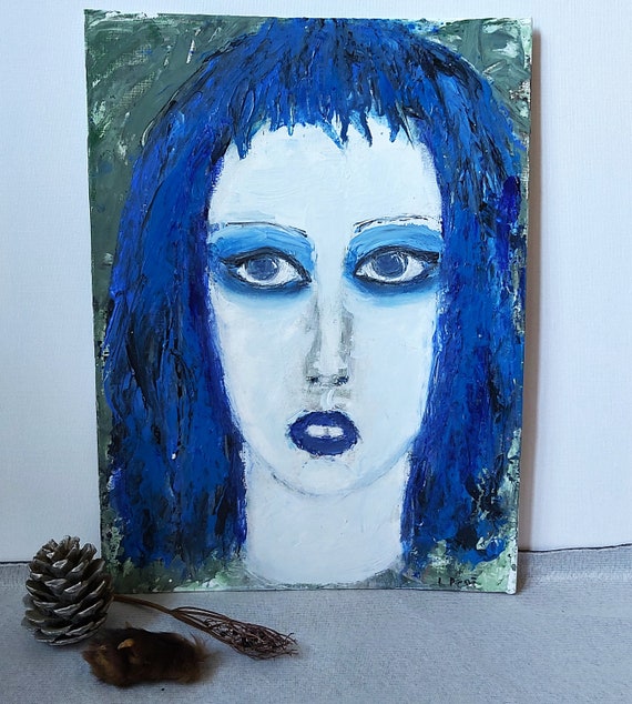 Painting Hand-painted Acrylic witch - Etsy