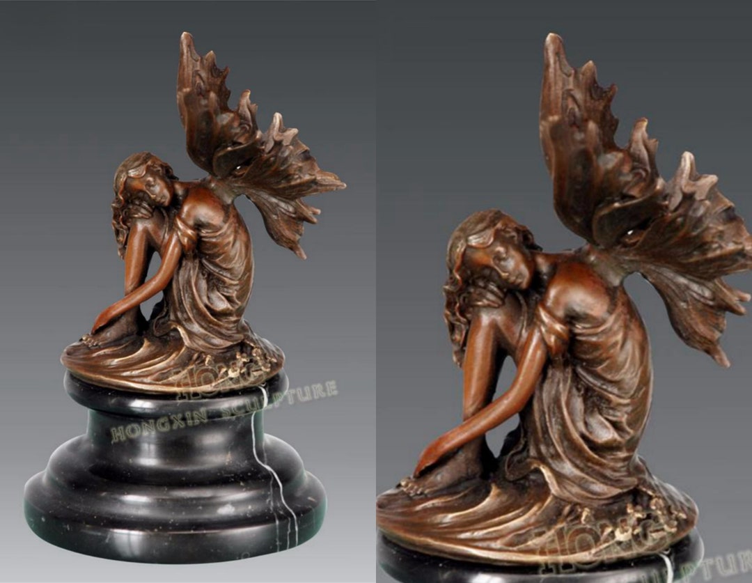 Elf Bronze Sculpture, Elf Statues Home Decor, Elf Handicrafts European ...