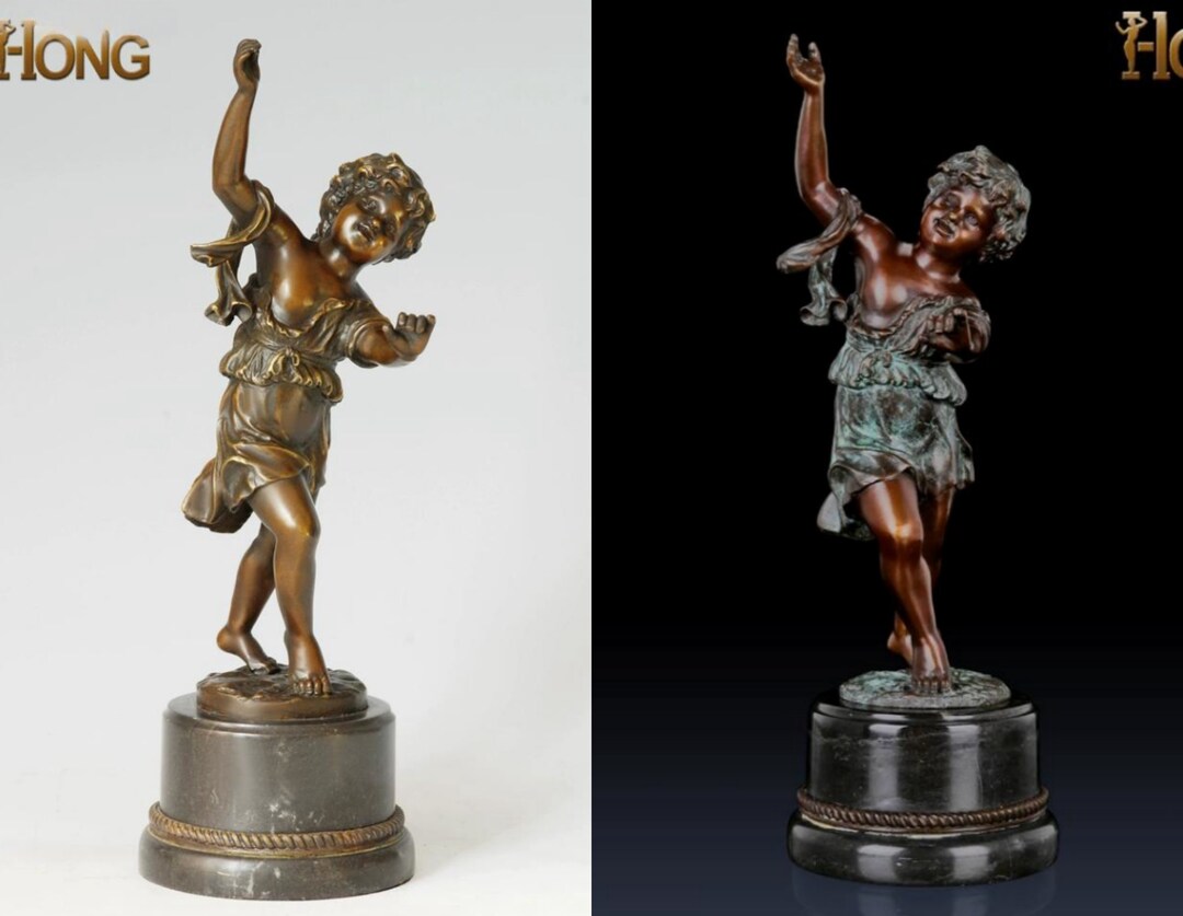 Angel Boy Bronze Sculpture, Angel Boy Statues Home Decor, Boy Handicrafts European Character - Etsy