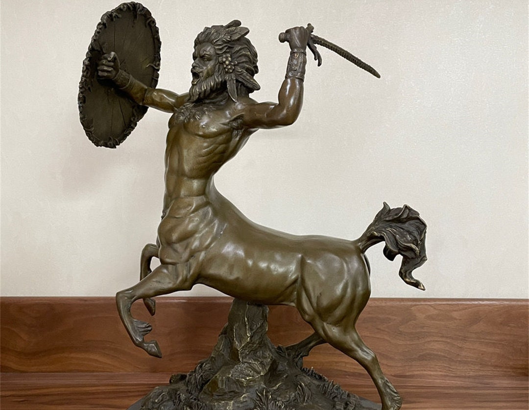 Centaur Bronze Sculpture,centaur Statues Home Decor, Animal Statues ...