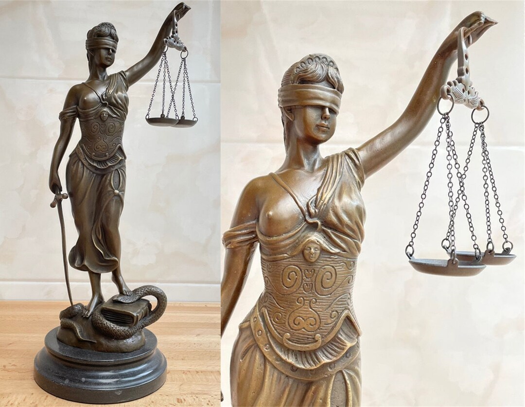 Themis Bronze Sculpture, Themis Statues Home Decor, Bringer of Law ...
