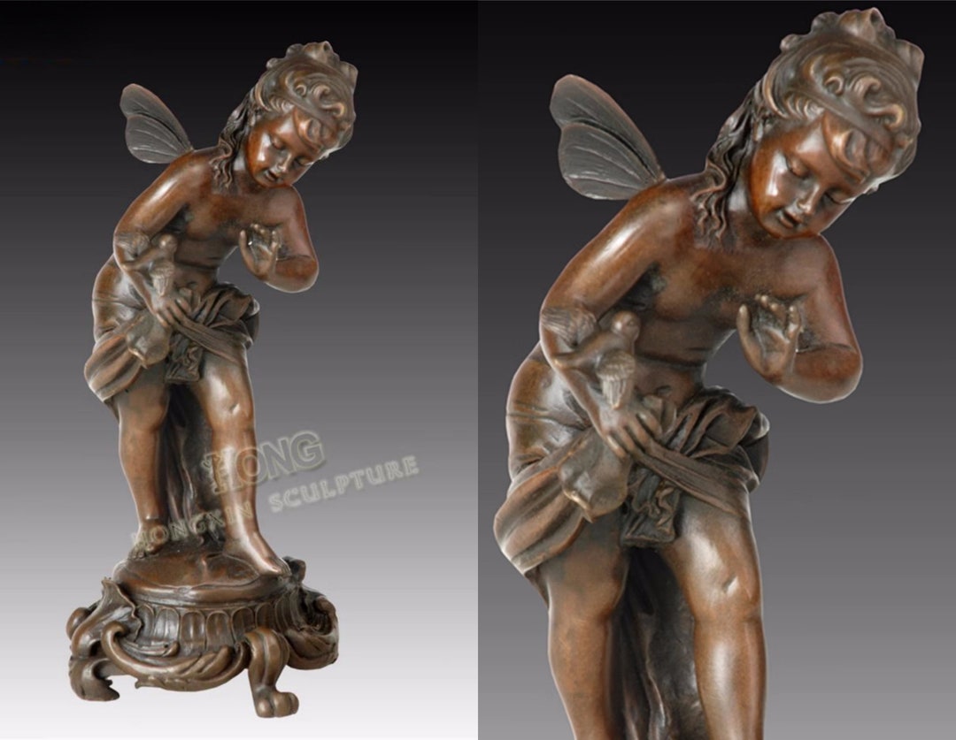 Elf Bronze Sculpture, Elf Statues Home Decor, Elf Handicrafts European ...