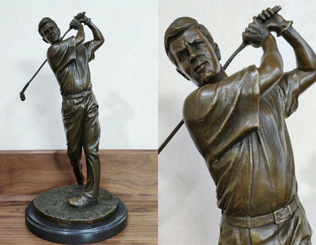 Golfer Bronze Sculpture,golfer Statues Home Decor, Handicrafts European ...