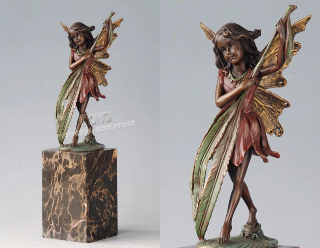 Elf Bronze Sculpture, Elf Statues Home Decor, Elf Handicrafts European ...
