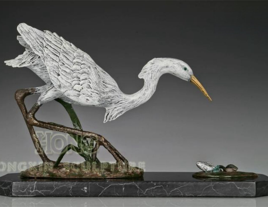 Bird Bronze Sculpture, Bird Statues Home Decor, Animal Statues Home ...