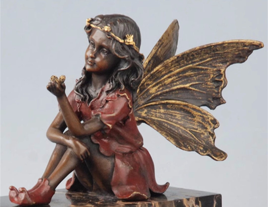 Elf Bronze Sculpture, Elf Statues Home Decor, Elf Handicrafts European ...