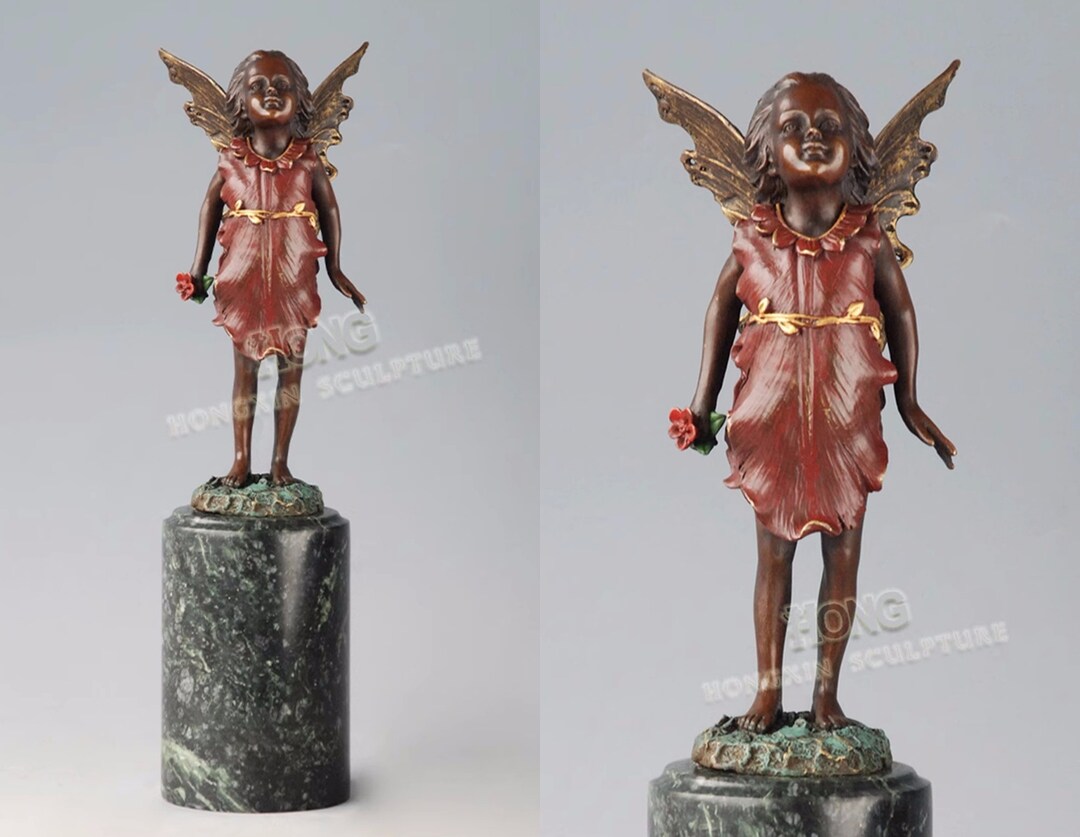 Elf Bronze Sculpture, Elf Statues Home Decor, Elf Handicrafts European ...