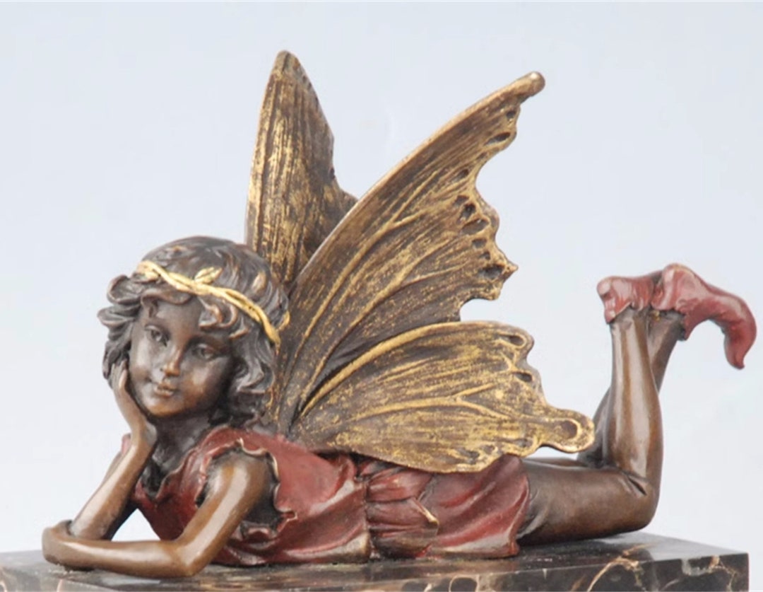 Elf Bronze Sculpture, Elf Statues Home Decor, Elf Handicrafts European ...