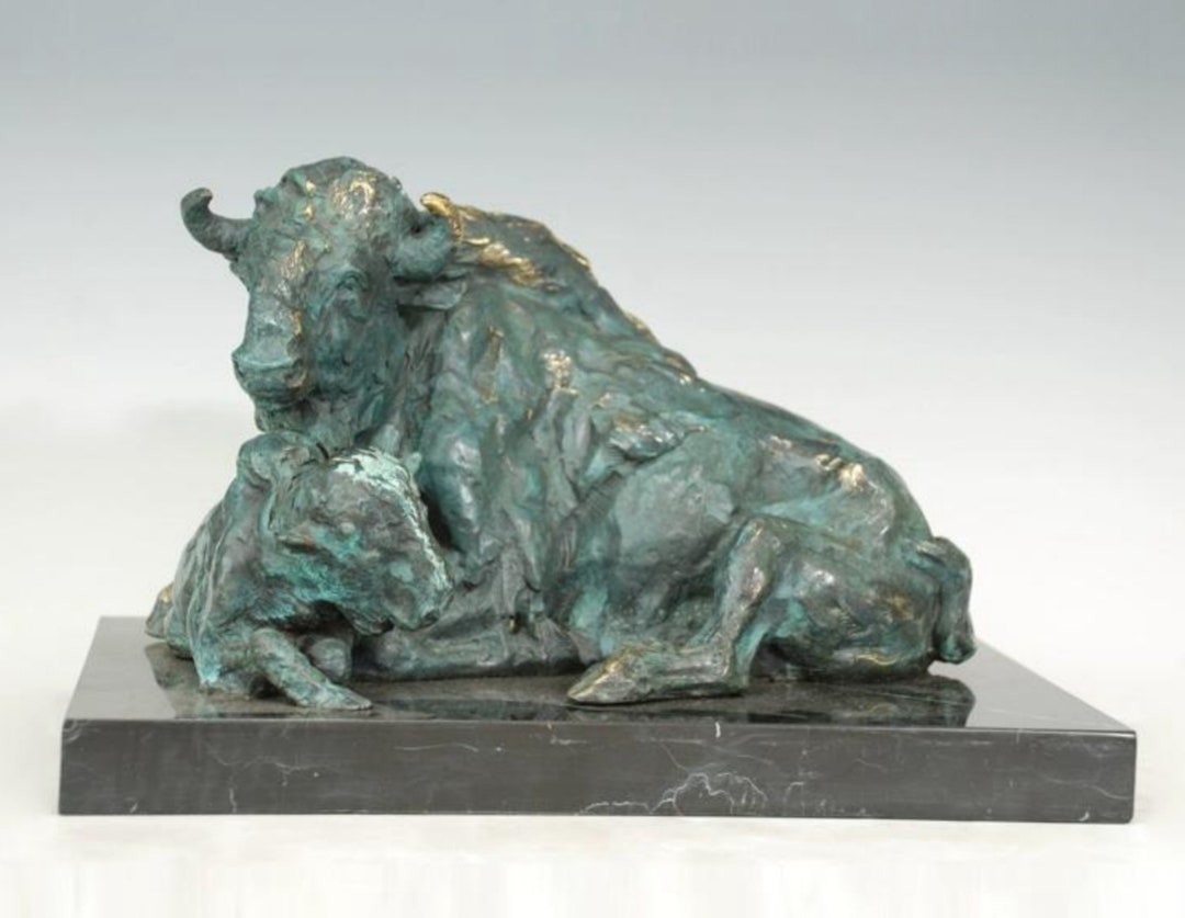 Cow Bronze Sculpture, Cow Statues Home Decor, Animal Statues Home Decor ...