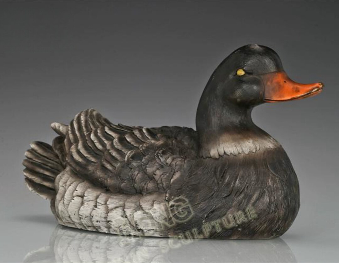 Duck Bronze Sculpture, Duck Statues Home Decor, Animal Statues Home ...
