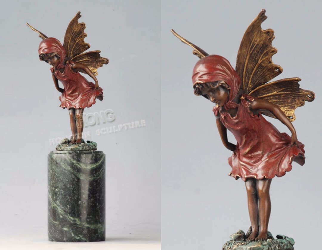 Elf Bronze Sculpture, Elf Statues Home Decor, Elf Handicrafts European ...