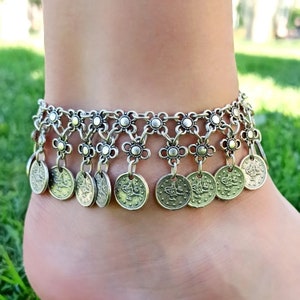 Boho Anklets for Women • Belly Dancing Accessories • Ottoman Symbol ...