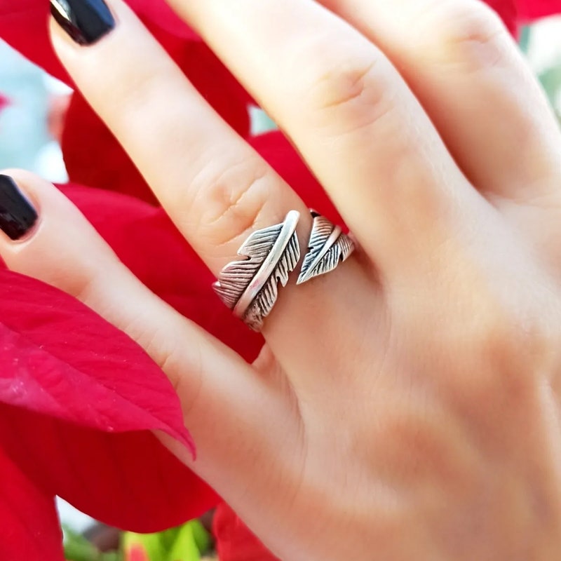 Feather Ring - Etsy