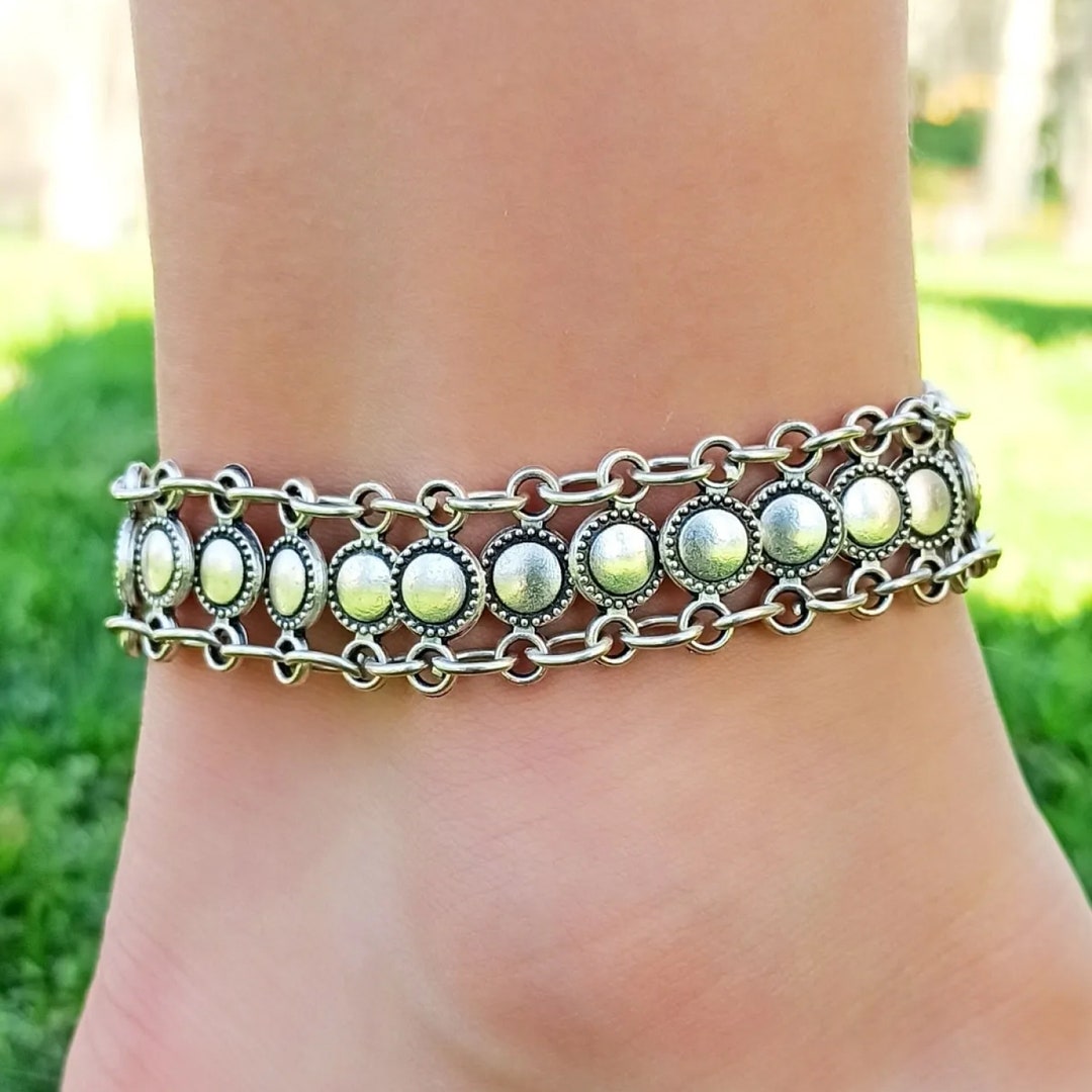 Dainty Sun Anklets for Women • Belly Dancing Accessories • Silver Sun ...