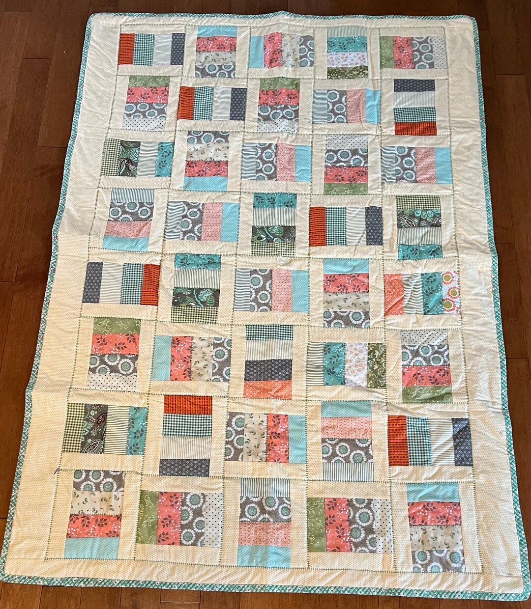 Pastel Patchwork Lap Quilt - Etsy